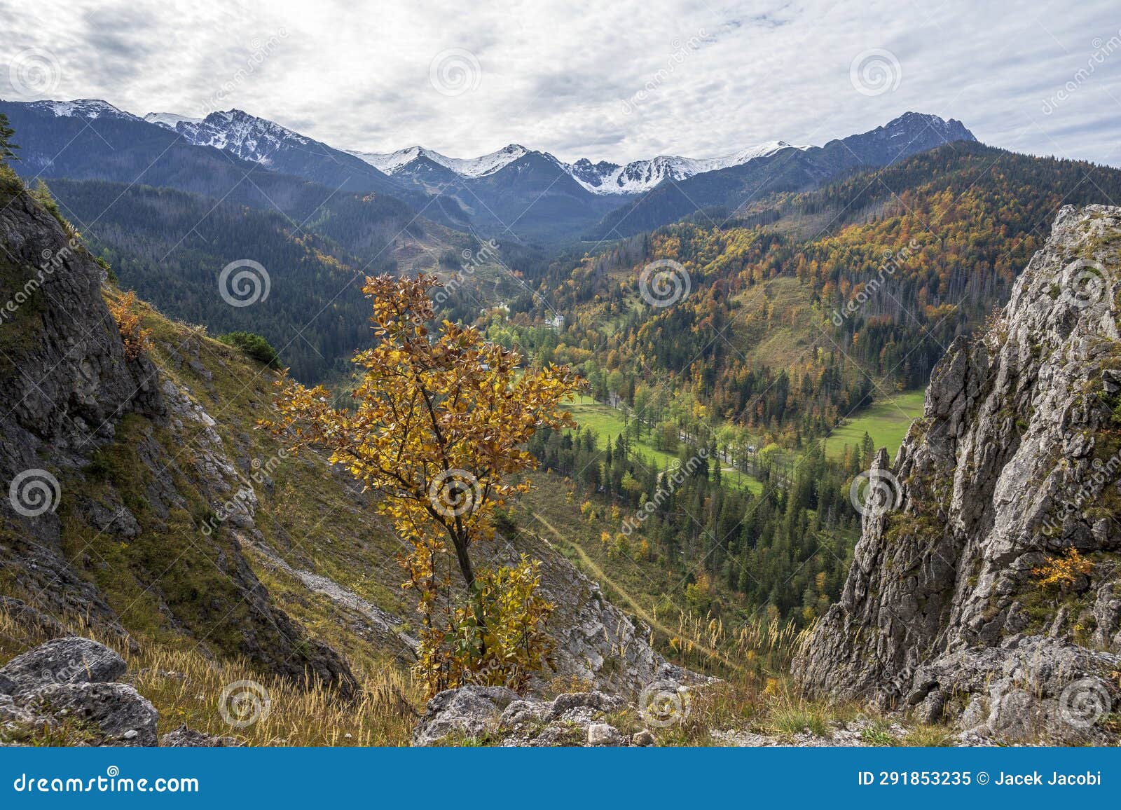 Autumn View of the Tatra Mountains from Nosal Stock Image - Image of ...
