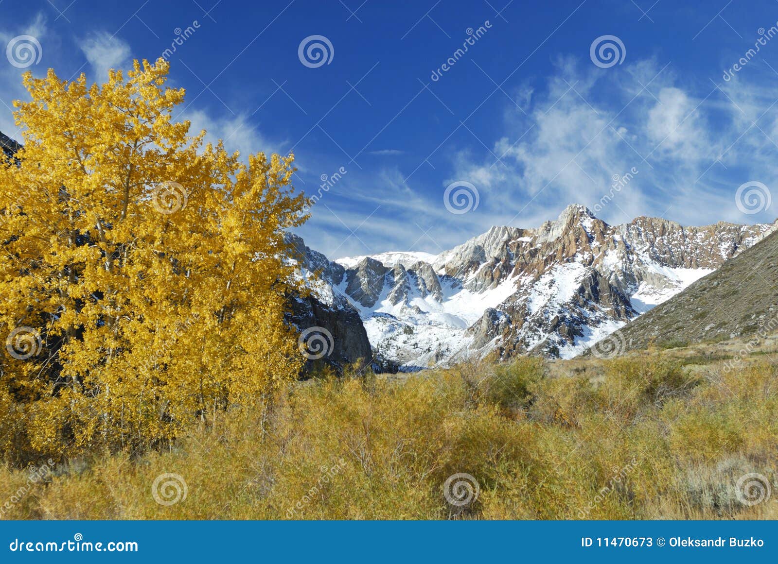 Autumn Vista in Sierra Nevada Mountains Stock Image - Image of ...