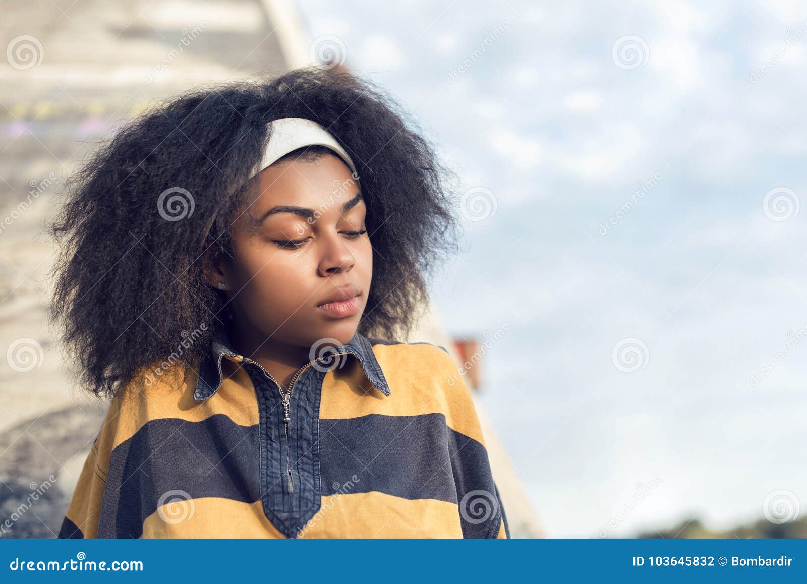Autumn Walk with a Dark Skinned Girl Stock Photo - Image of elegant ...