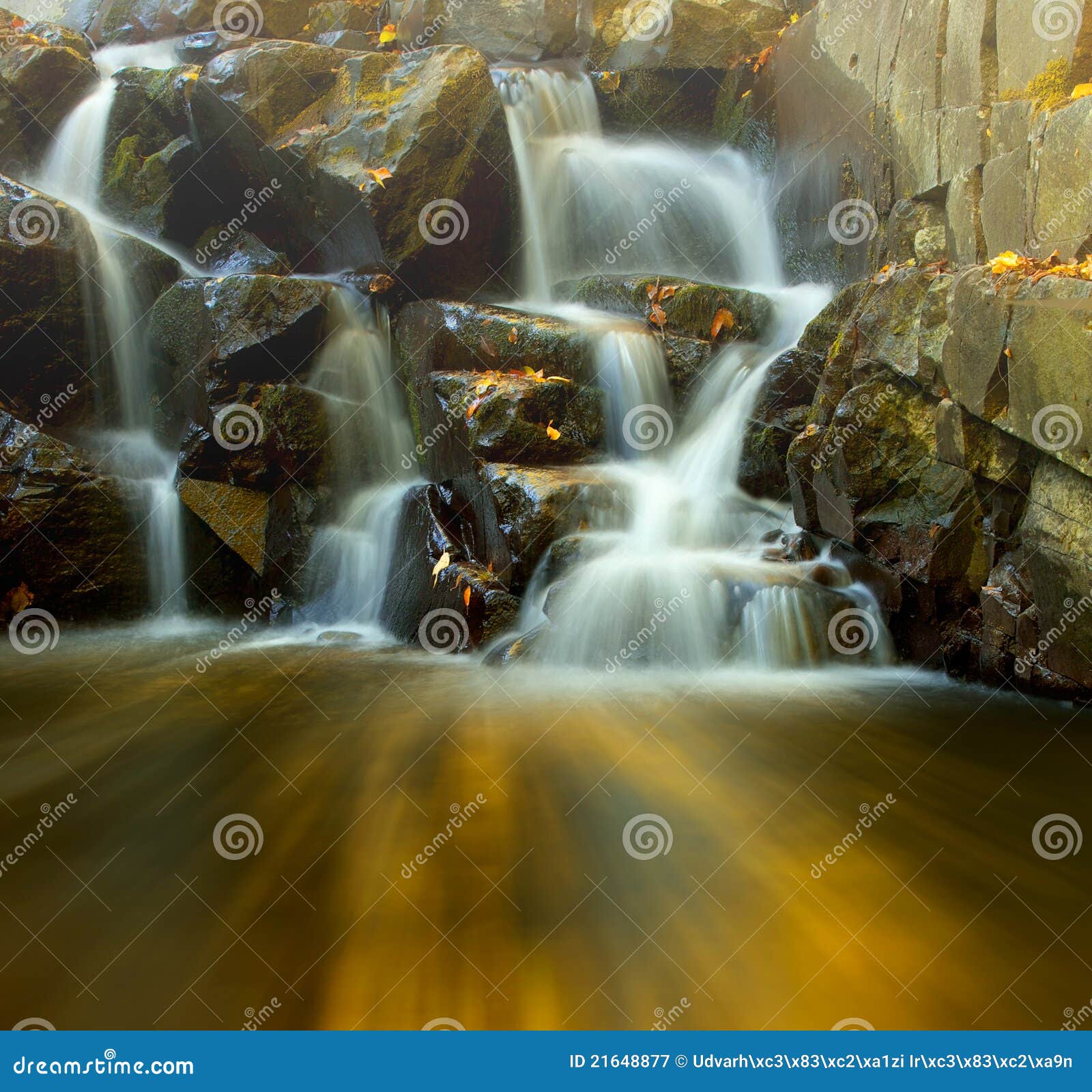 Autumn and waterfall stock image. Image of park, nature - 21648877