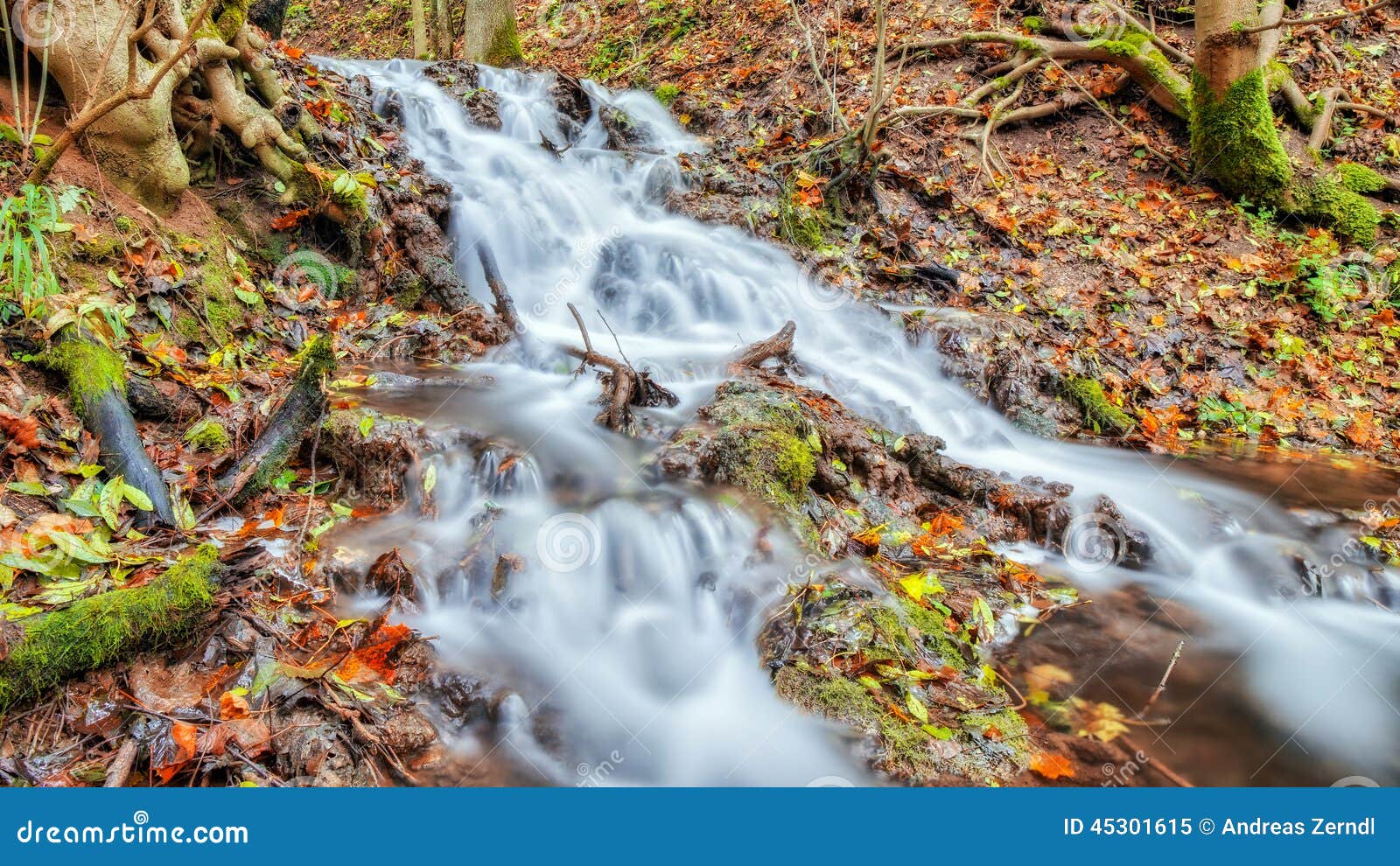 Autumn Waterfall stock image. Image of outdoor, october - 45301615