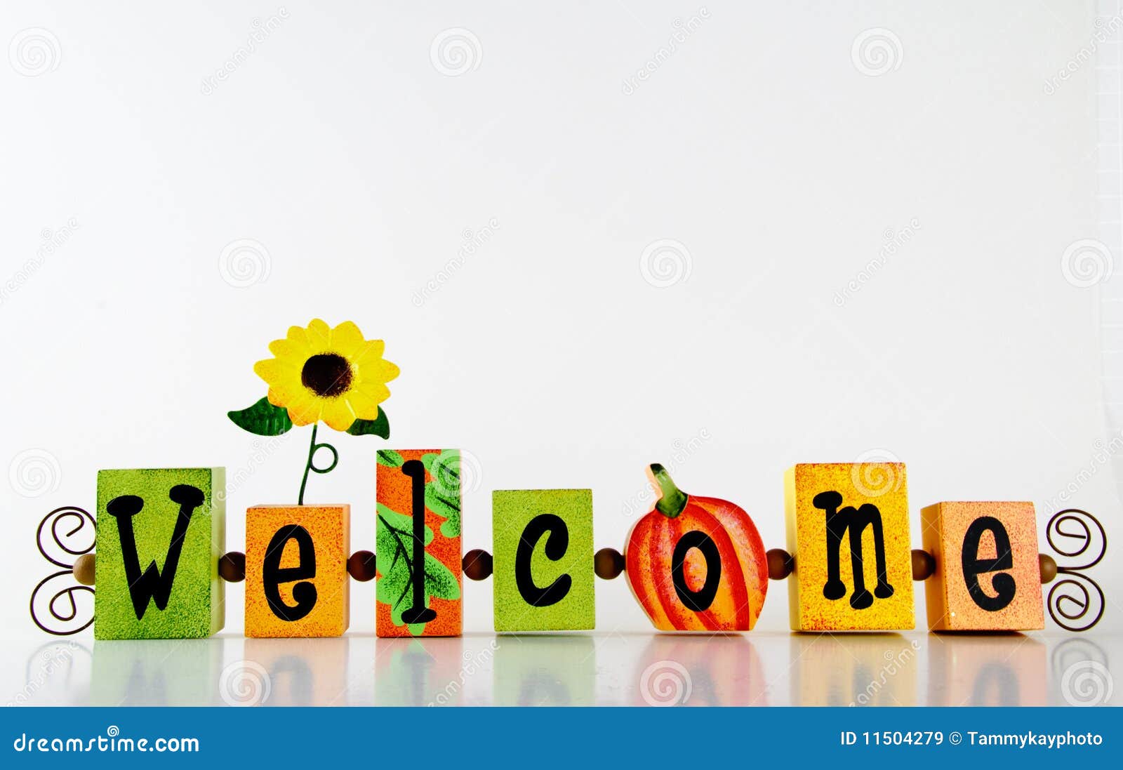 Autumn Welcome Frame stock image. Image of fall, wooden - 11504279