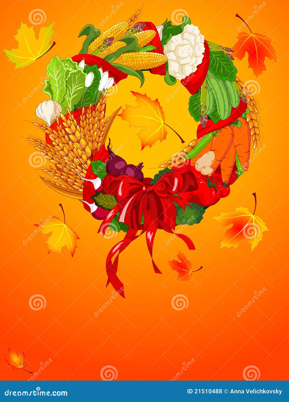Autumn Welcome Banner With Color Maple Leaves. Cartoon Vector ...