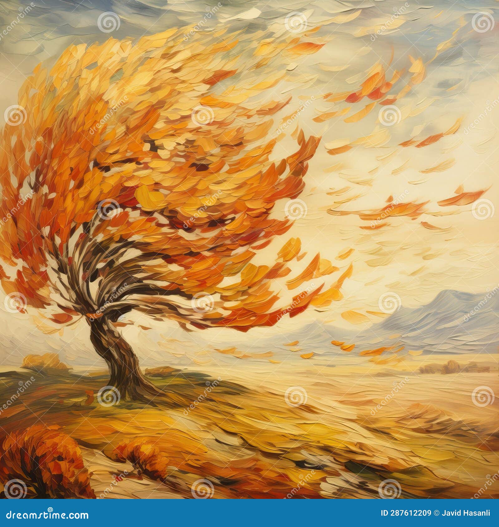 Autumn Wind High Quality Ai Generated Image Stock Illustration ...