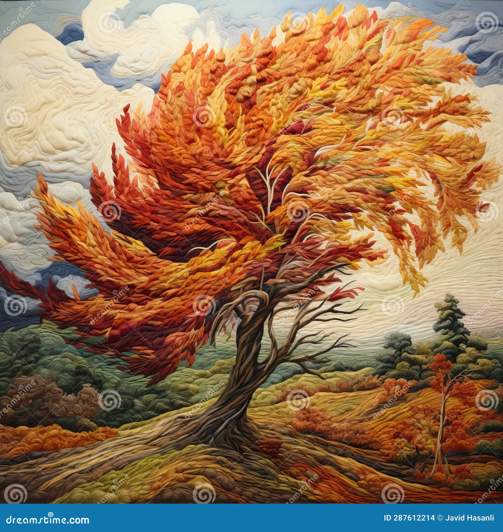 Autumn Wind High Quality Ai Generated Image Stock Illustration ...