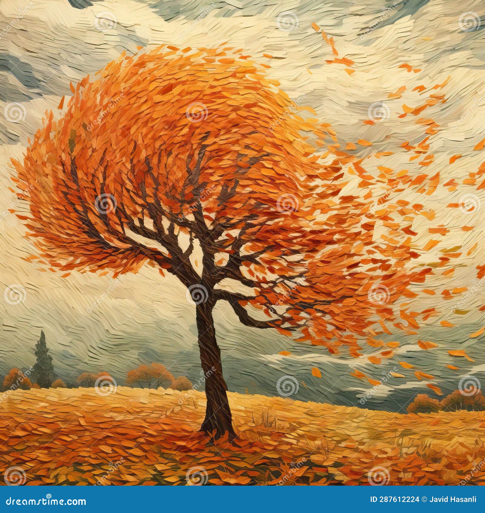 Autumn Wind High Quality Ai Generated Image Stock Photo - Image of ...