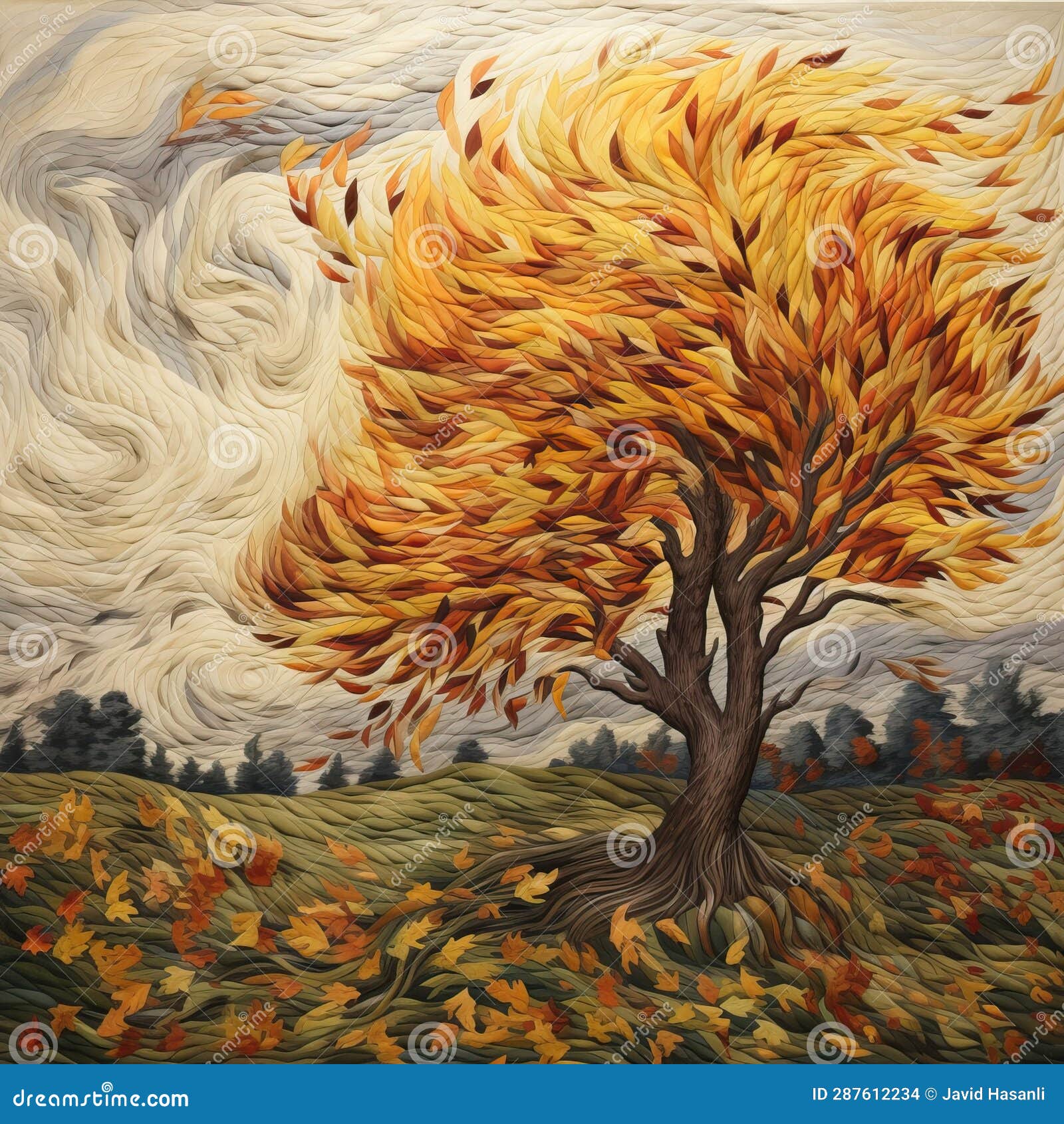 Autumn Wind High Quality Ai Generated Image Stock Illustration ...