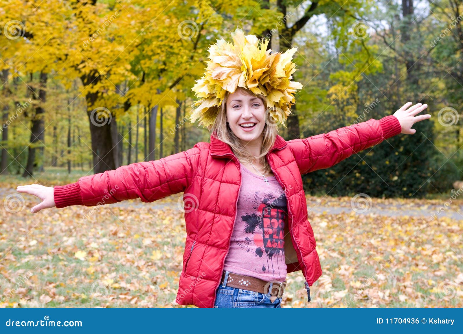 Autumn woman stock photo. Image of season, looking, park - 11704936