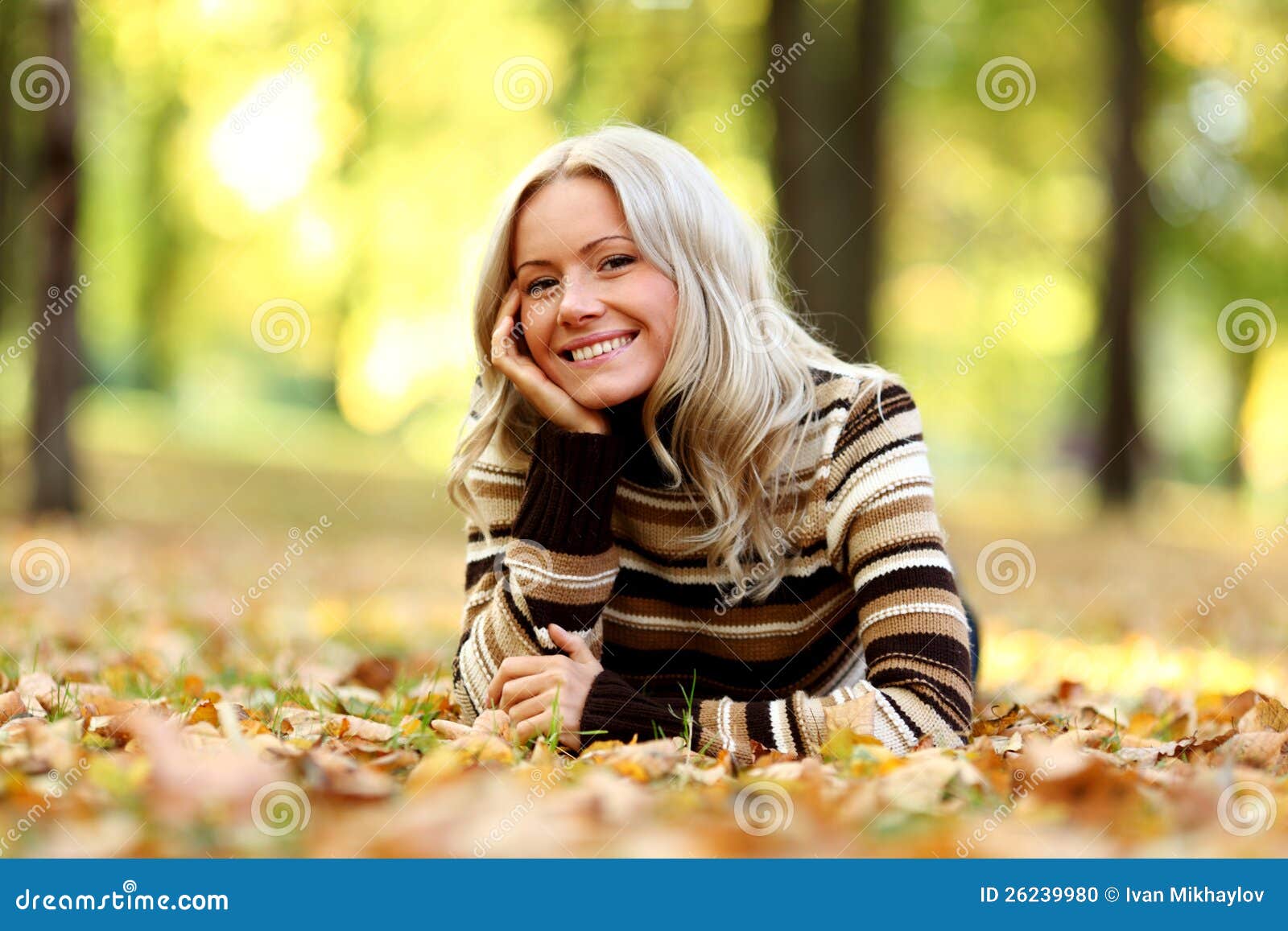Autumn woman stock photo. Image of outdoor, hair, october - 26239980
