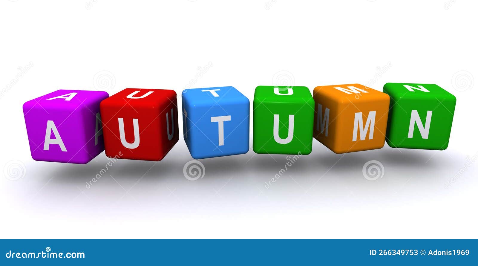 Autumn Word In Vintage Illustration Umbrella With Rain On White ...