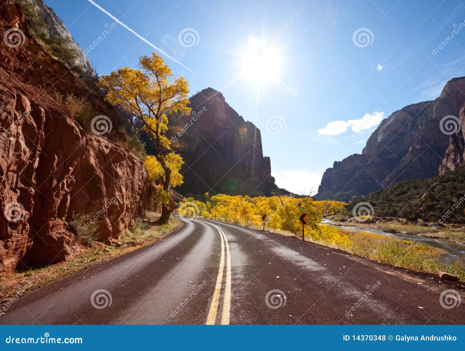 Autumn in the Zion stock photo. Image of foliage, countryside - 14370348