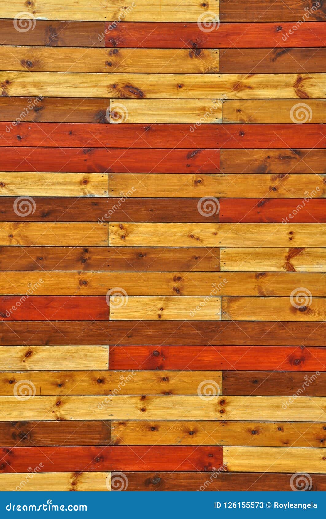 Autumnal Coloured Wooden Slats Stock Image - Image of shabby, colors ...