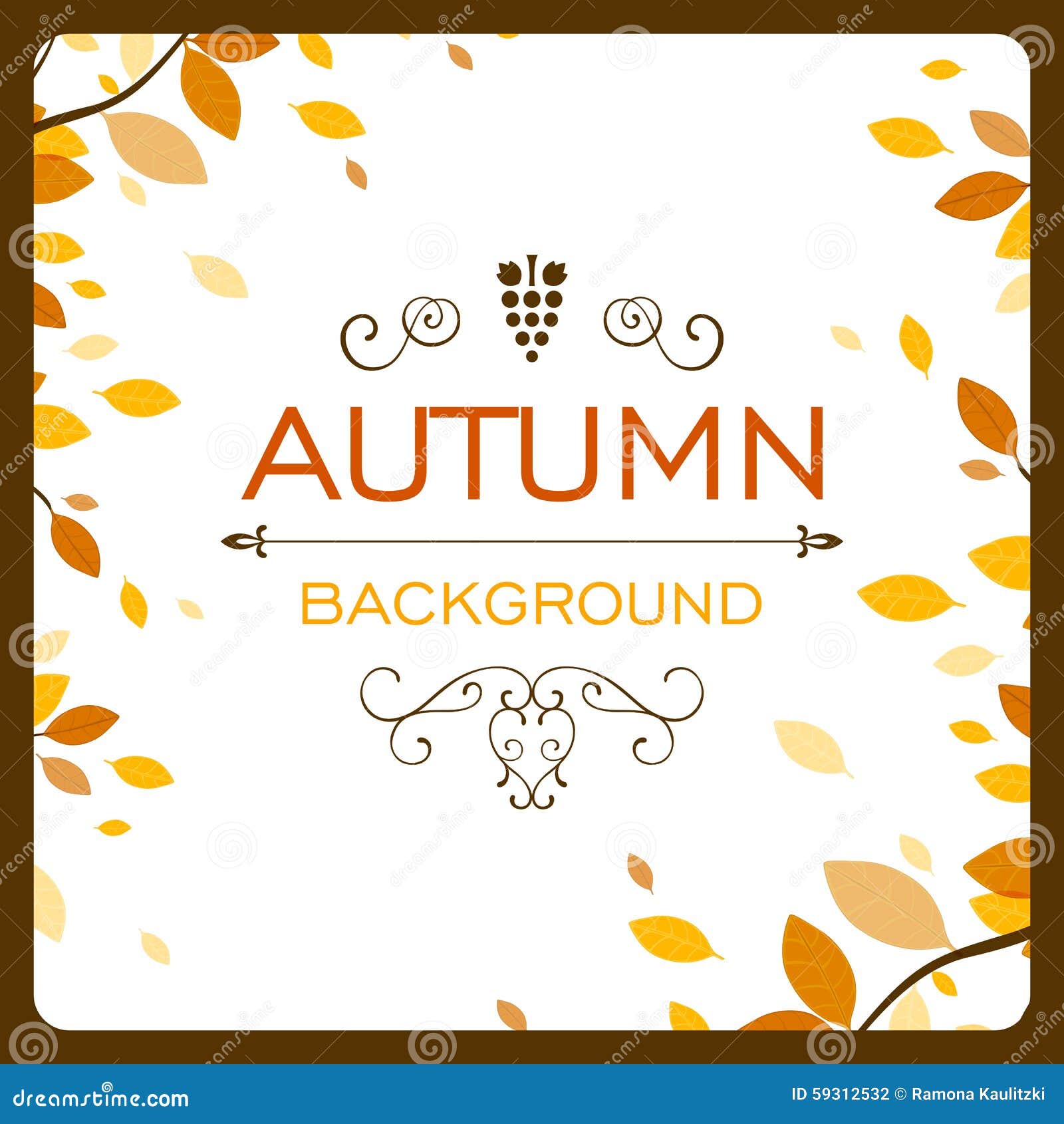 Autumnal design stock illustration. Illustration of outdoors - 59312532