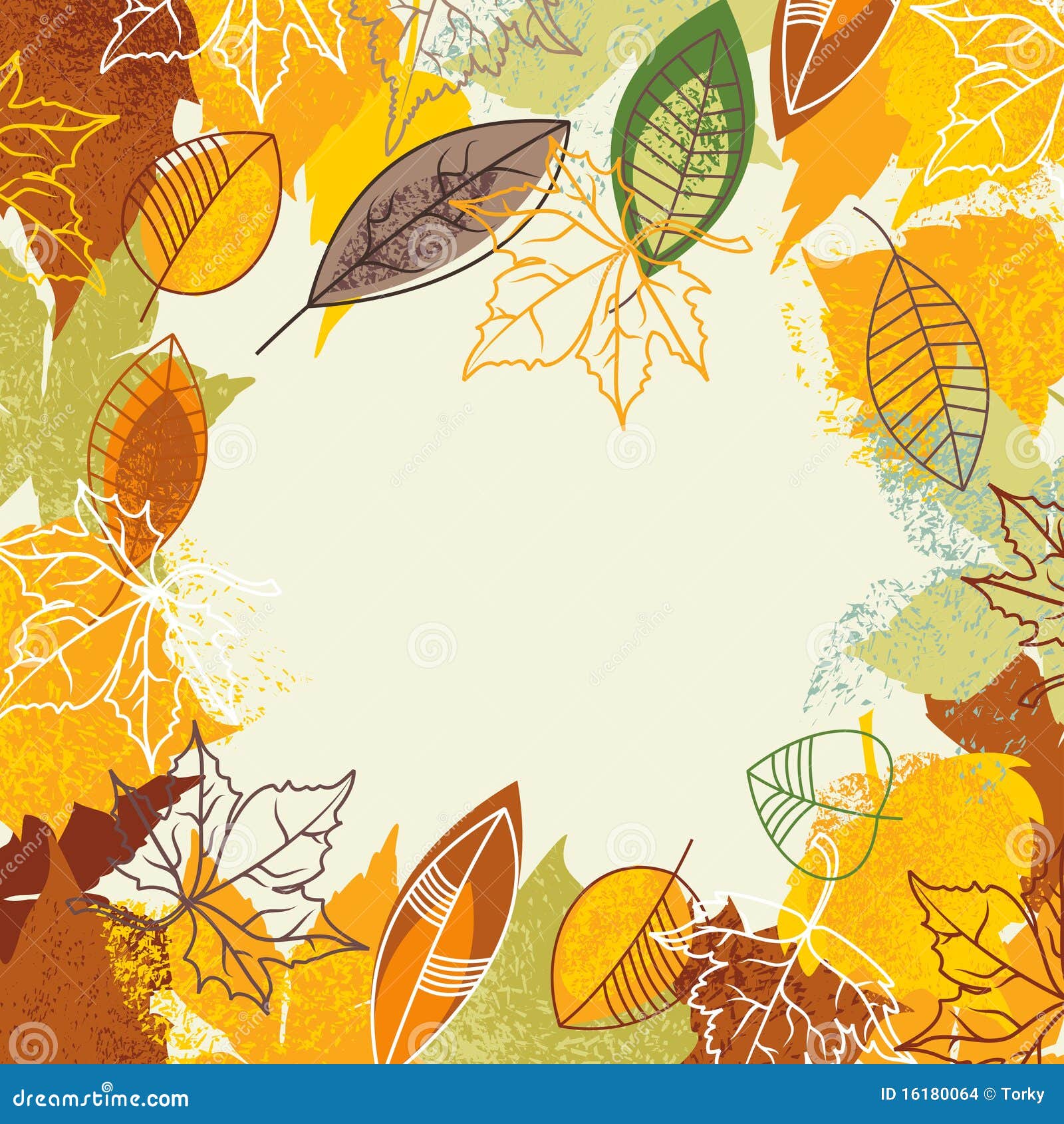 Autumnal frame stock vector. Illustration of graphic - 16180064