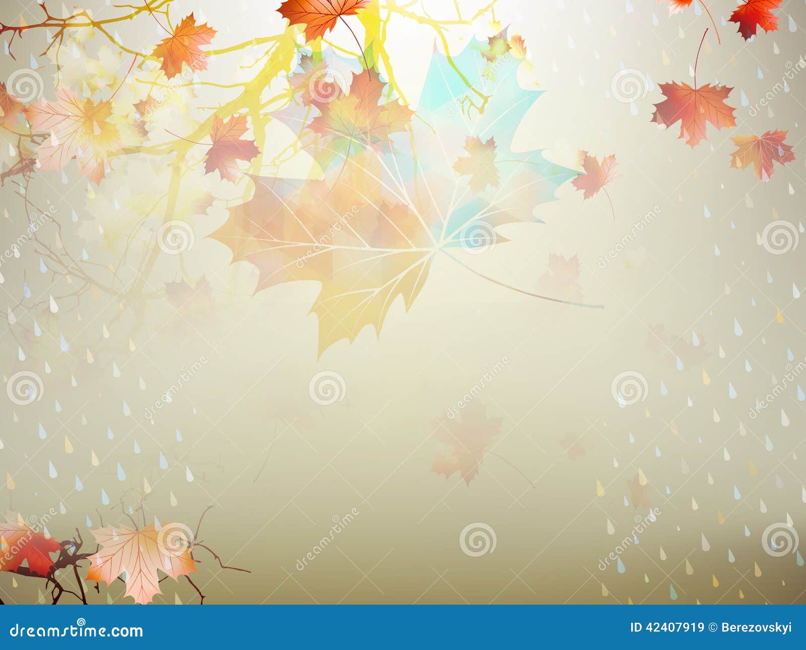 Autumnal Maple Leaf Made of Triangles. EPS 10 Stock Vector ...