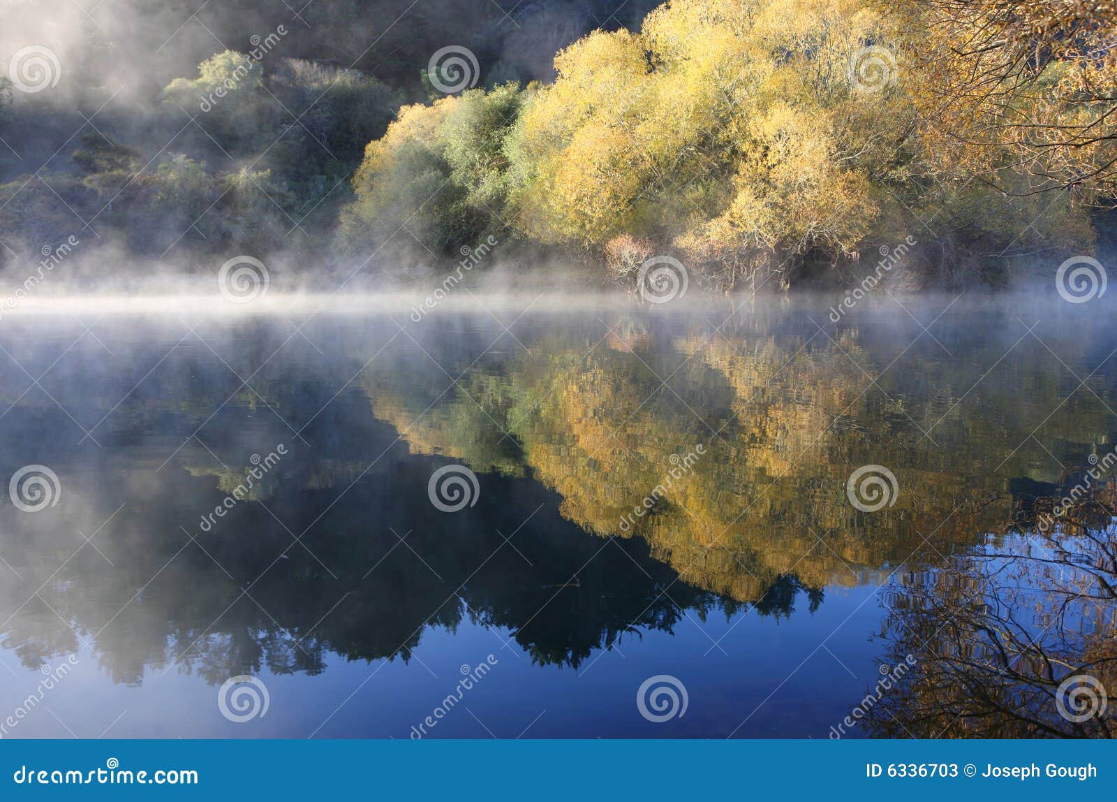 Autumnal Mist over Water stock image. Image of river, autumn - 6336703