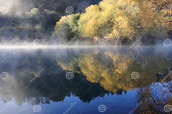 Autumnal Mist over Water stock image. Image of river, autumn - 6336703
