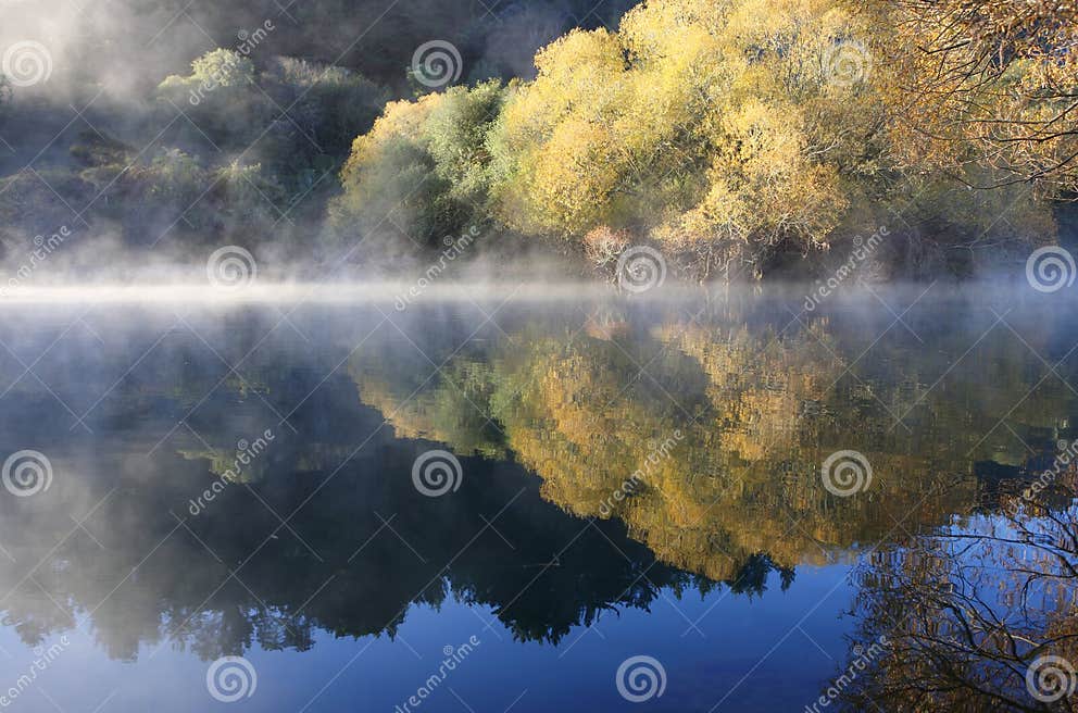 Autumnal Mist over Water stock image. Image of river, autumn - 6336703