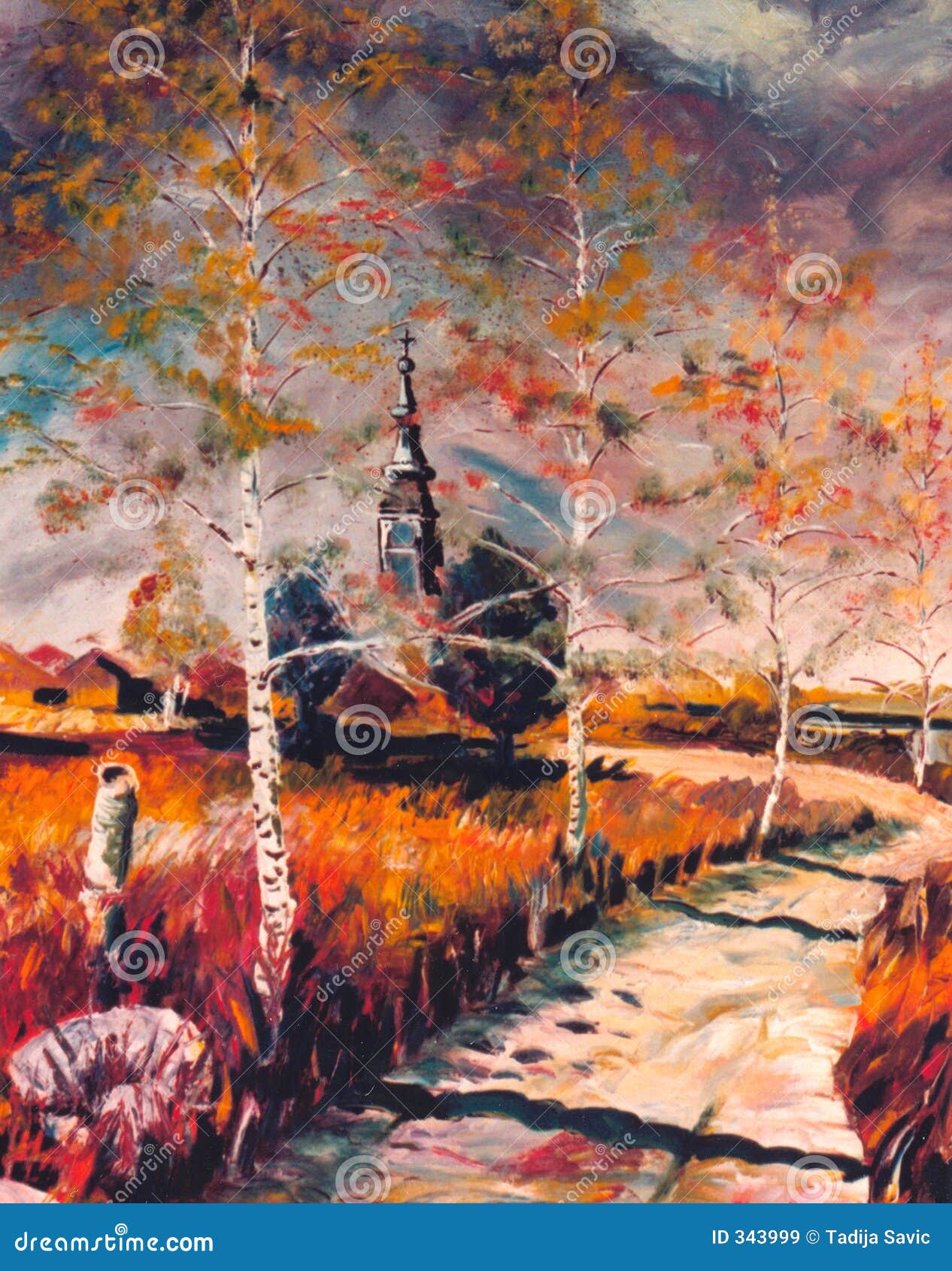 Autumnal road stock illustration. Illustration of autumnal - 343999 Autumnal road stock illustration. Illustration of autumnal - 343999