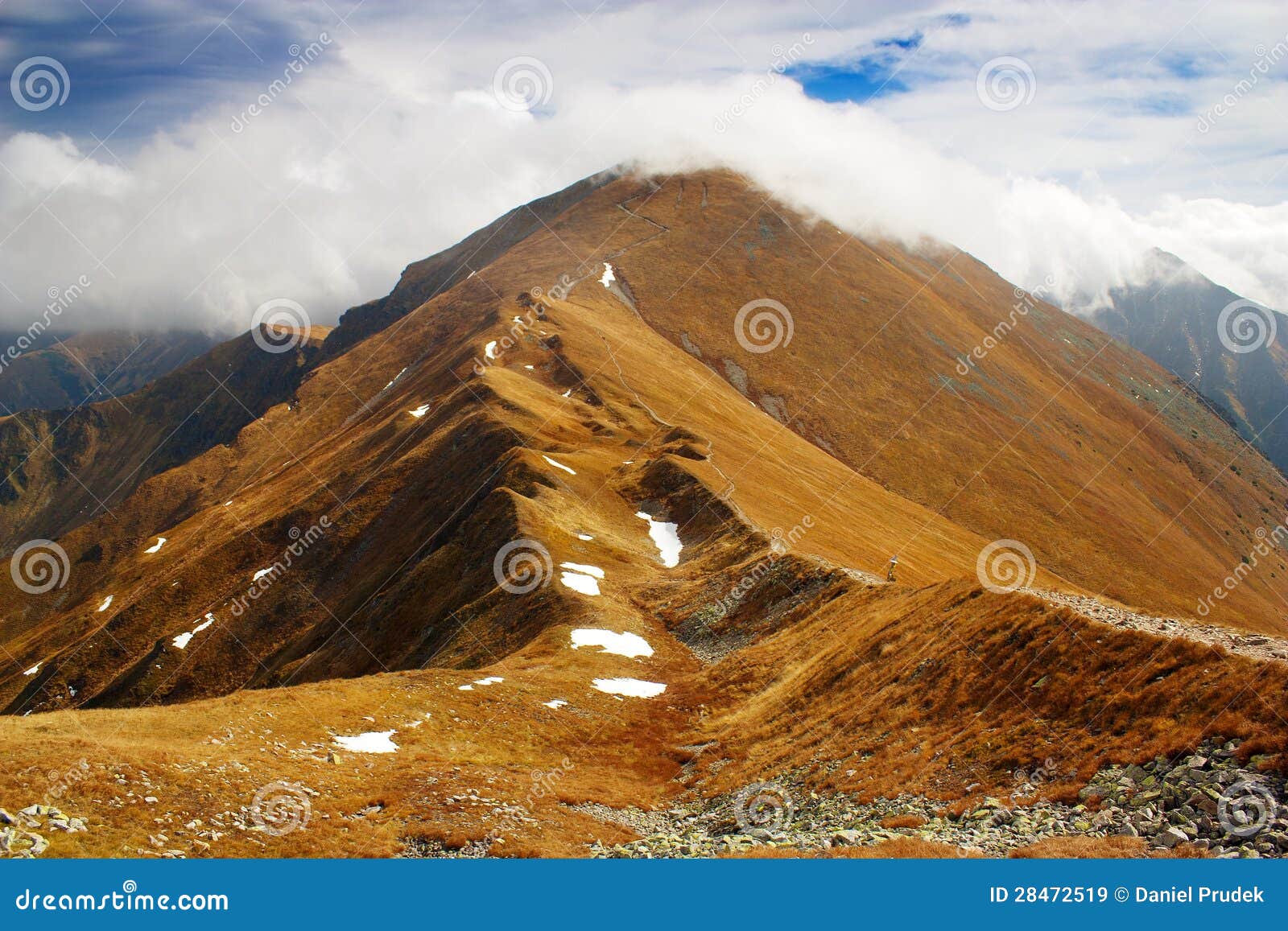 Autumnal View from Rohace Mountains Stock Image - Image of meadow, edge ...
