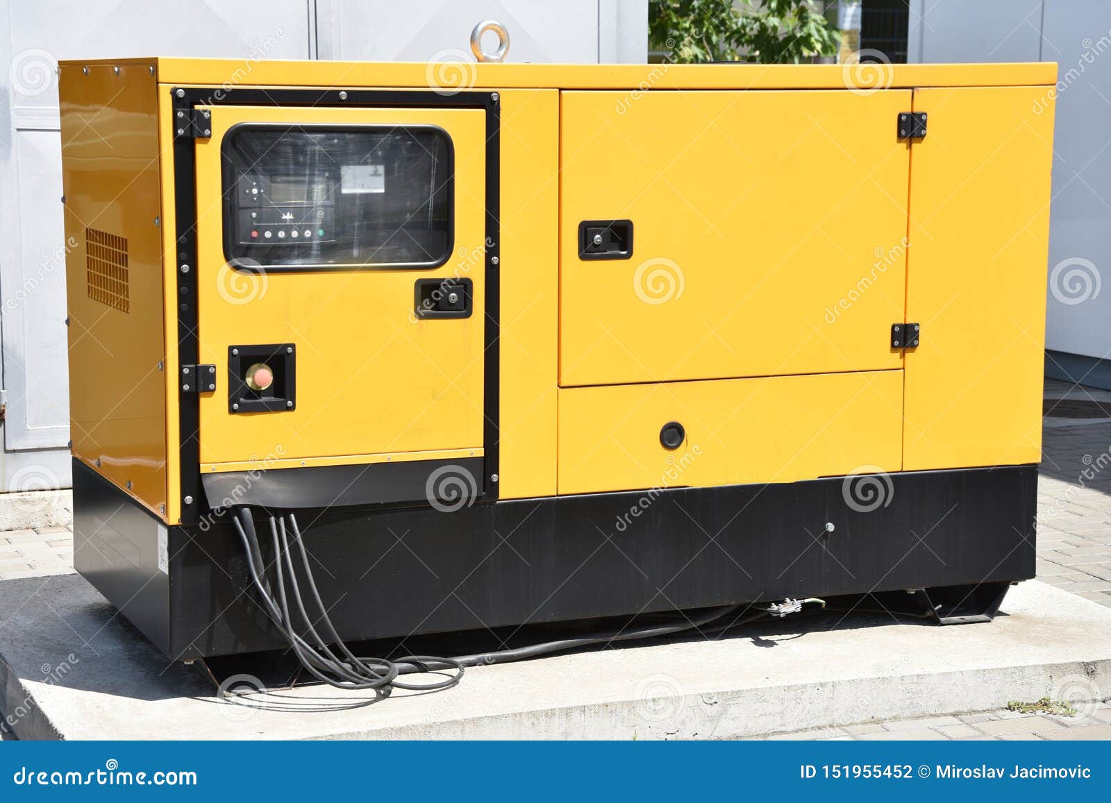 Auxiliary Diesel Generator for Emergency Electric Power Stock Photo ...