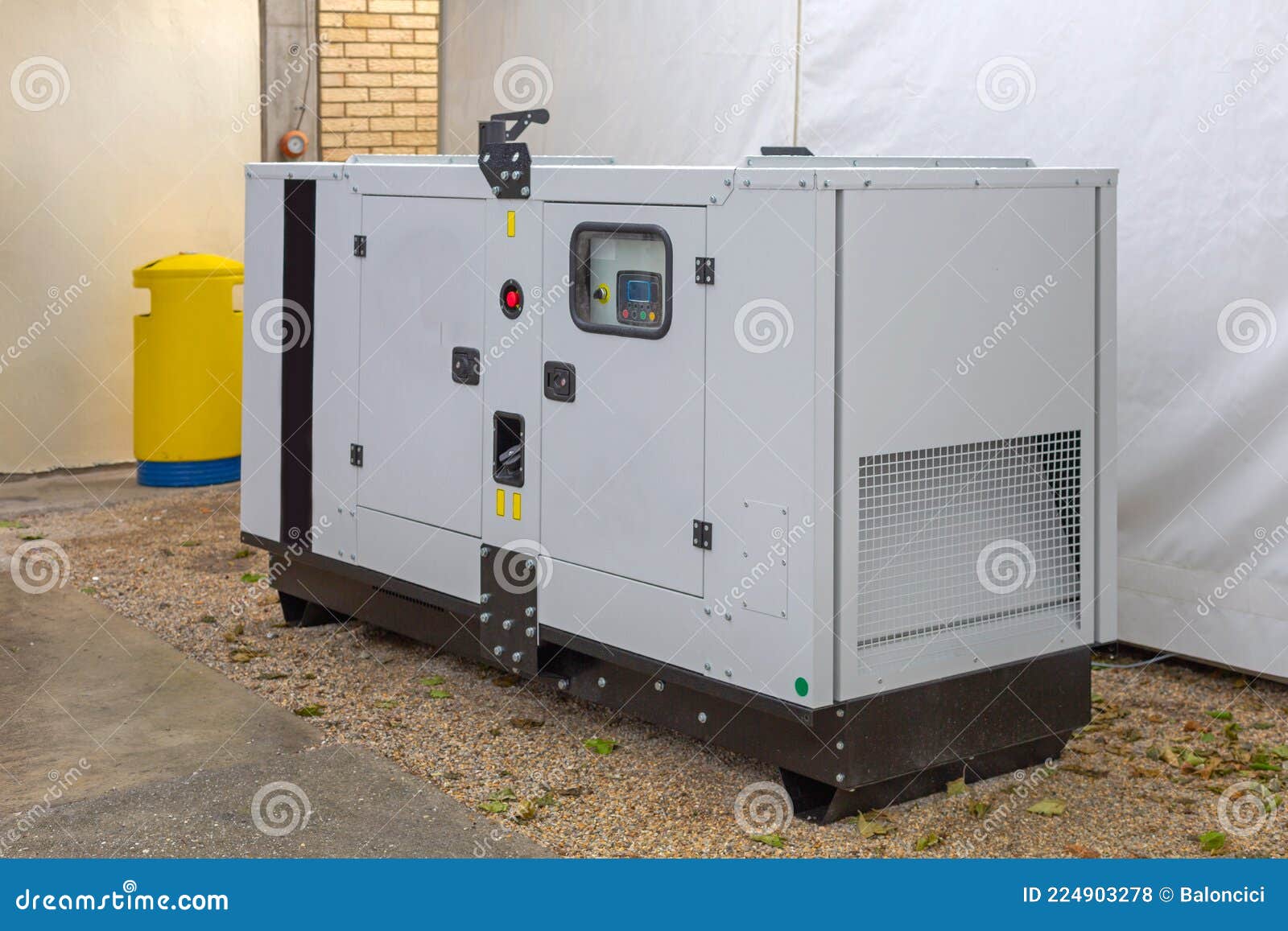 Emergency Power Generator stock photo. Image of device - 224903278