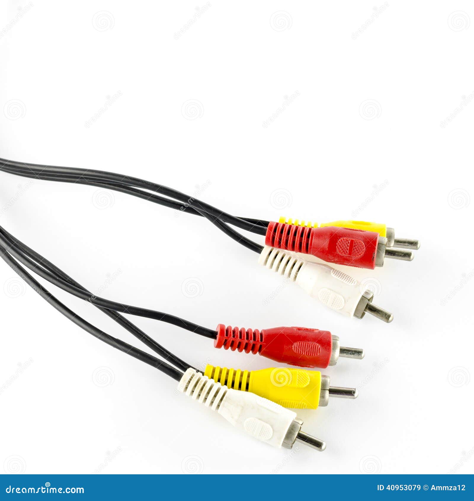 Av cable stock image. Image of cord, plated, sound, background - 40953079