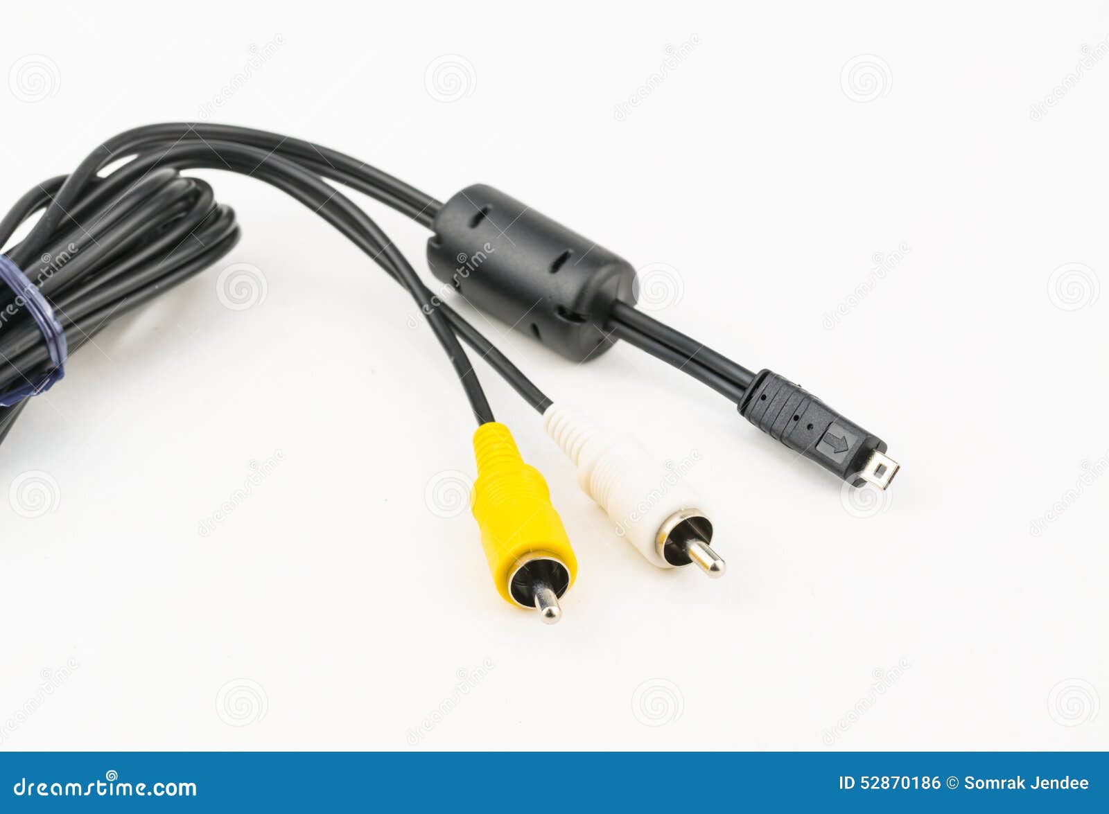 AV cables stock photo. Image of macro, input, communication - 52870186
