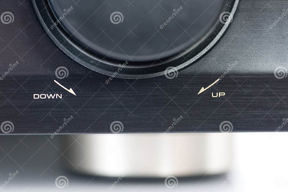 AV De Knop Van Het Volume Van De Ontvanger Stock Foto - Image of ...