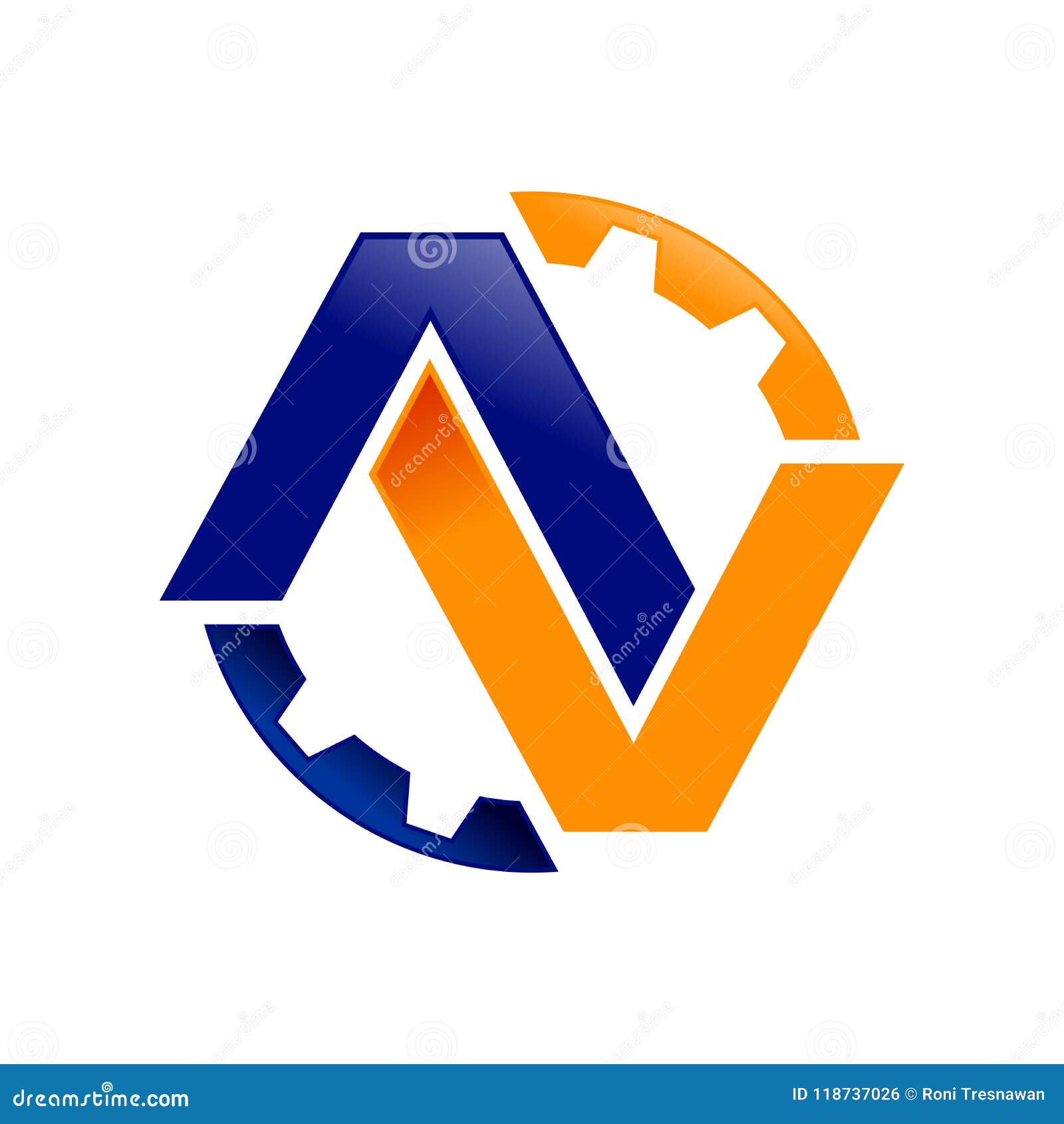 8D Initials Lettermark Symbol Logo Design Cartoon Vector ...