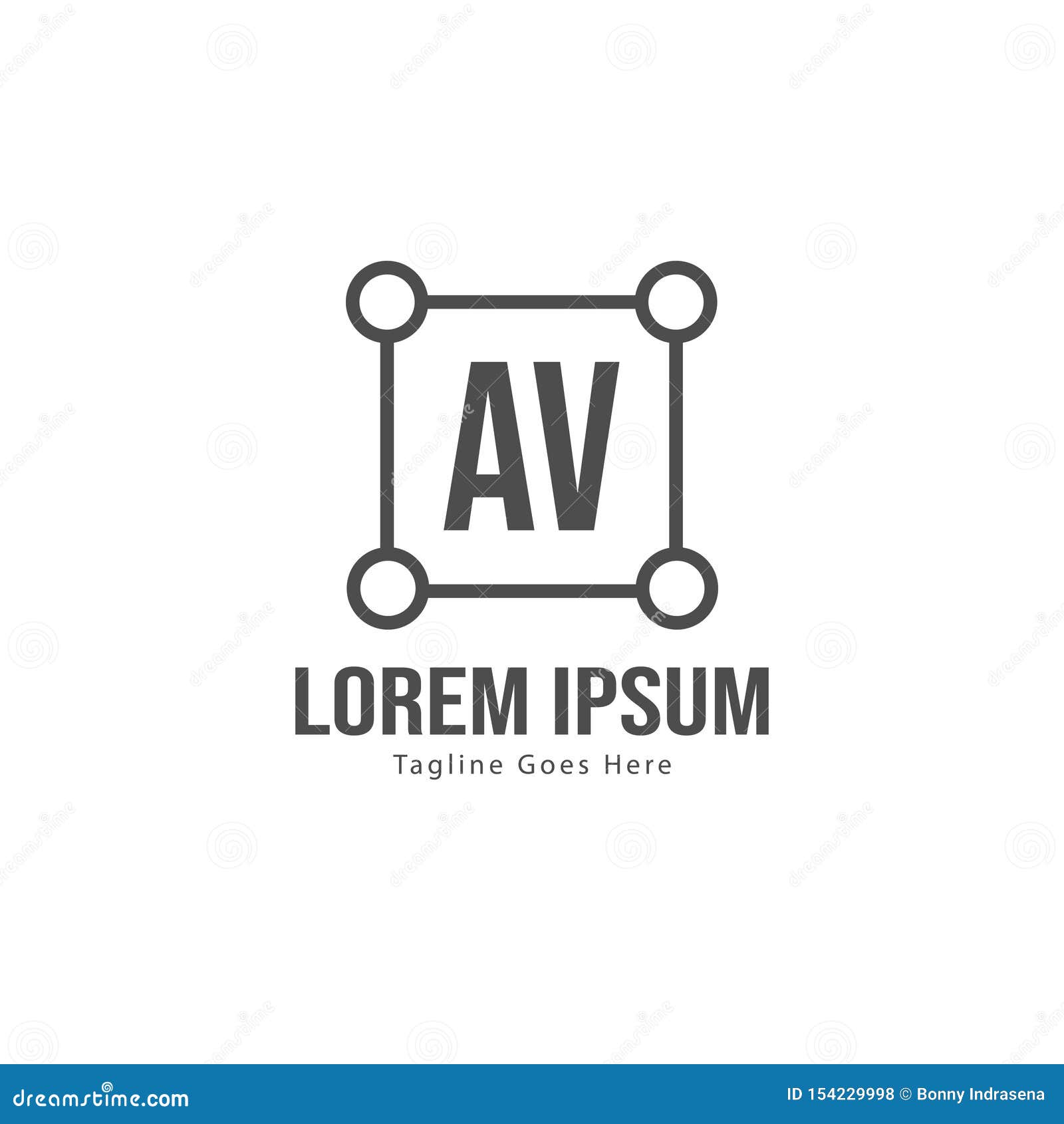 AV Letter Logo Design. Creative Modern AV Letters Icon Illustration ...