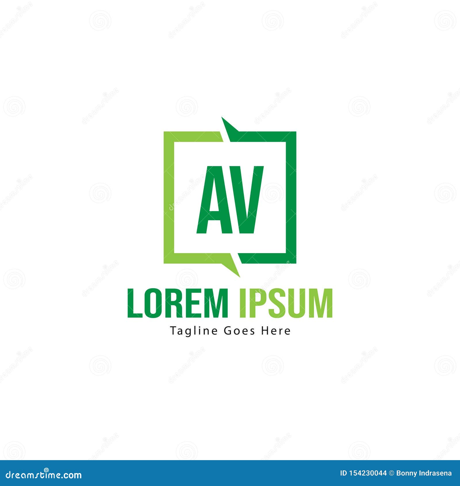 AV Letter Logo Design. Creative Modern AV Letters Icon Illustration ...