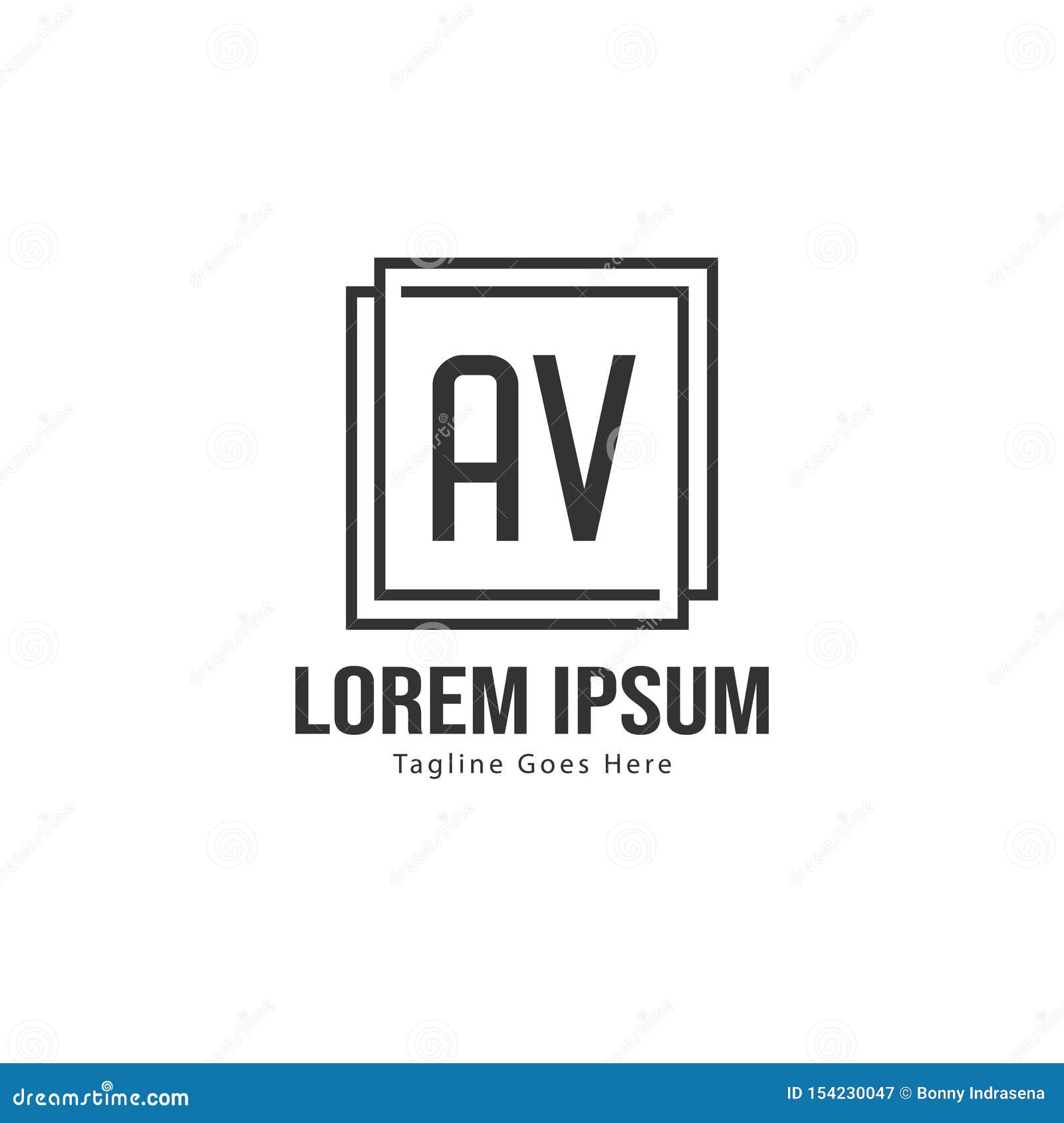 AV Letter Logo Design. Creative Modern AV Letters Icon Illustration ...