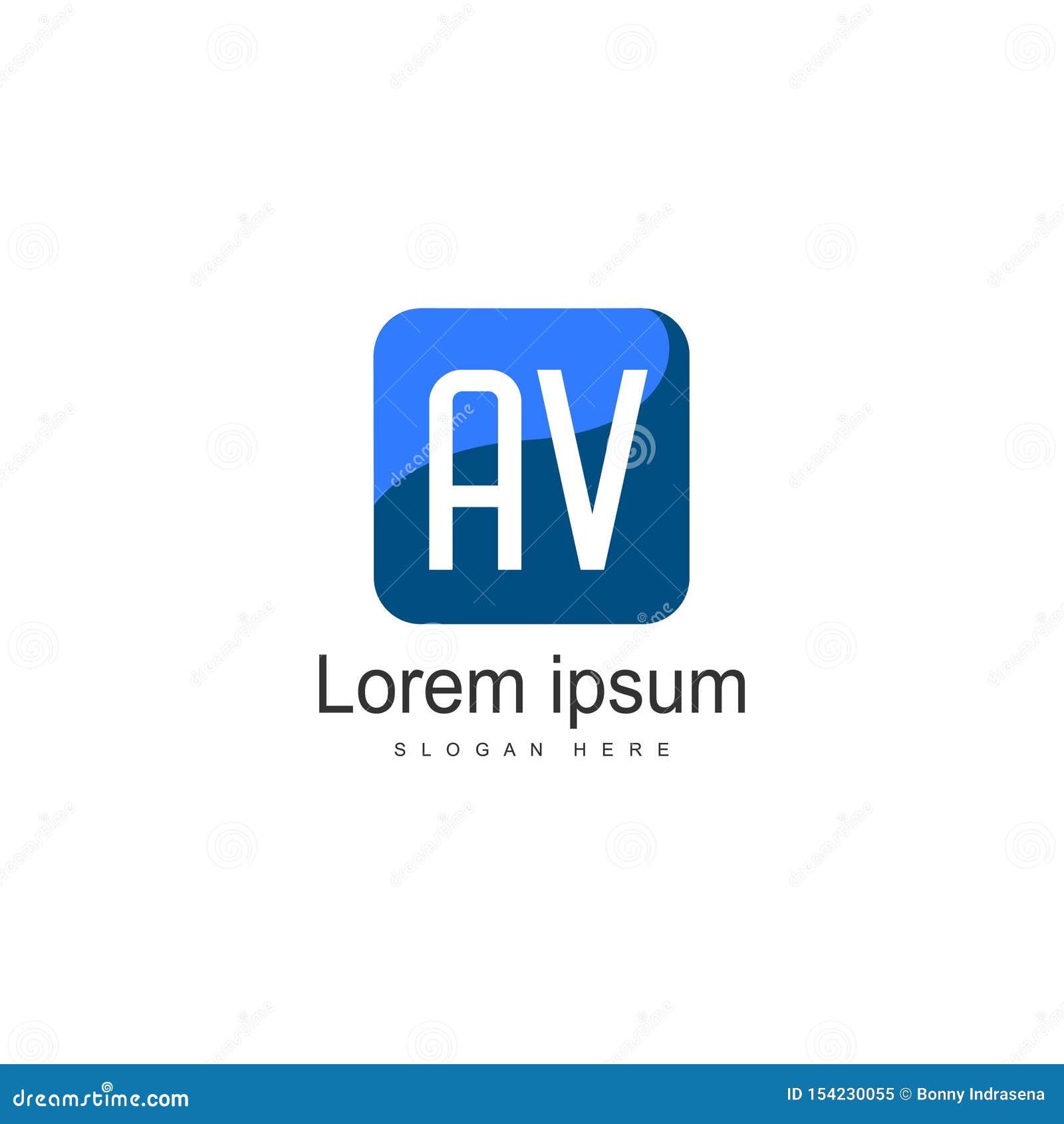 AV Letter Logo Design. Creative Modern AV Letters Icon Illustration ...