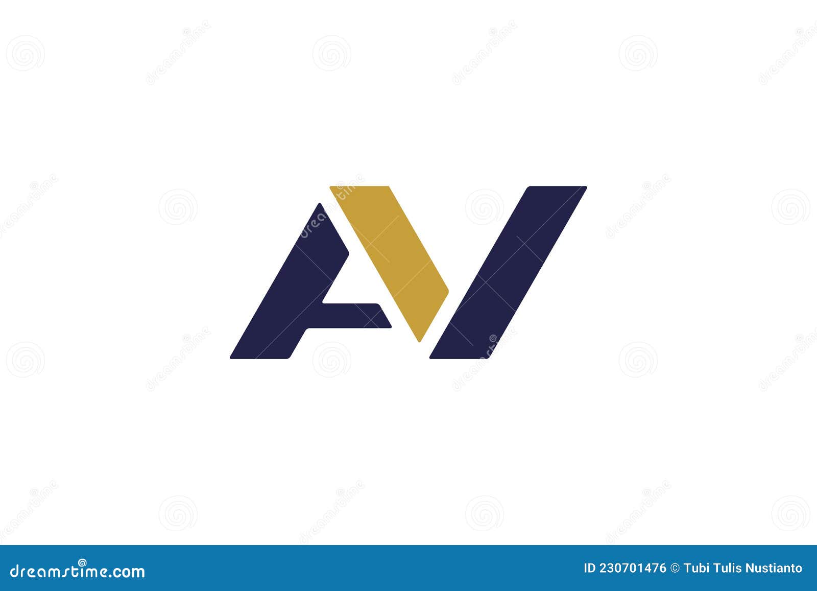 Minimal Letter AV or an Logo Design, Elegant Modern Style, Vector Stock ...