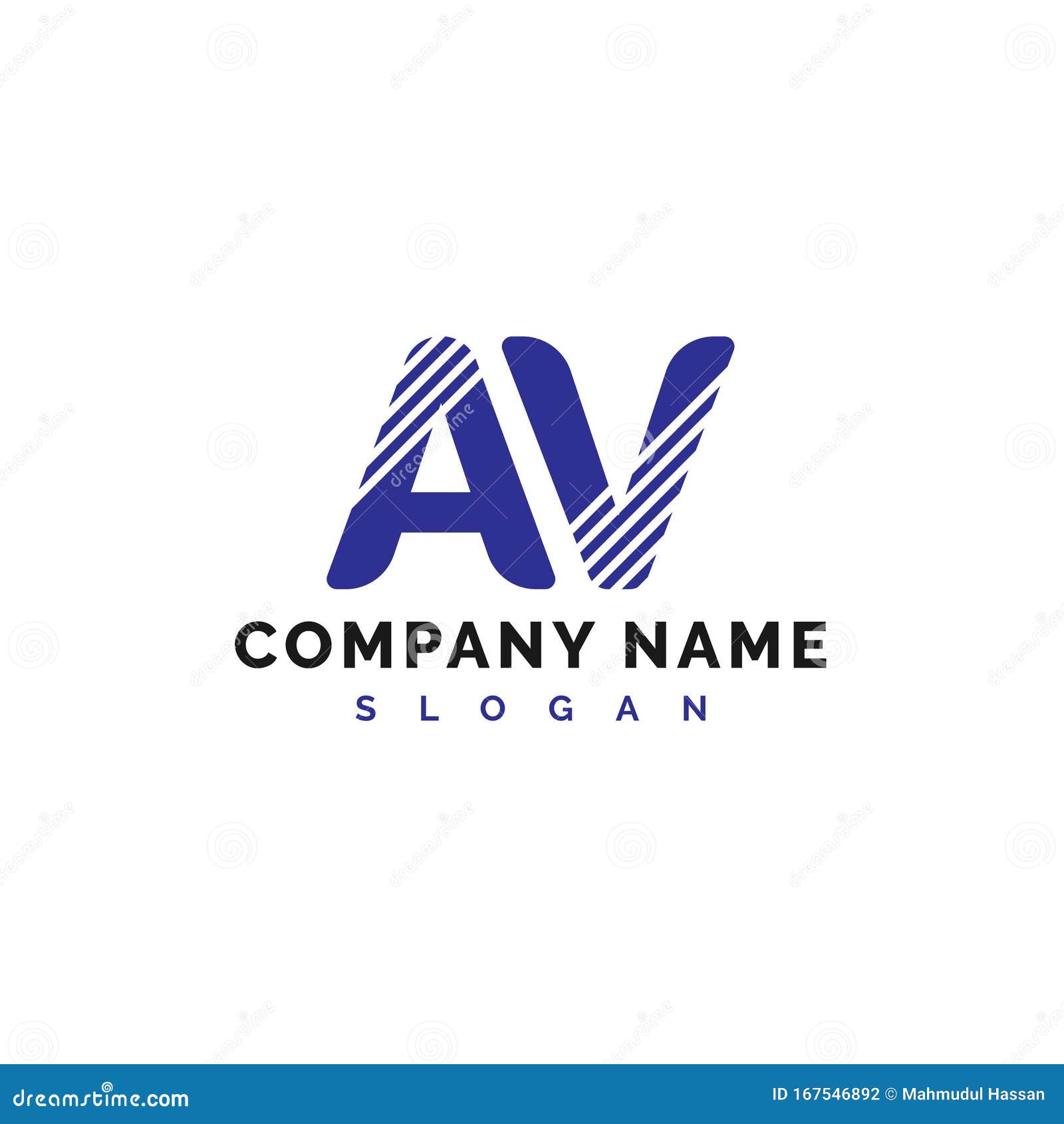 AV Logo Design. AV Letter Logo Icon Vector Illustration - Vector Stock ...