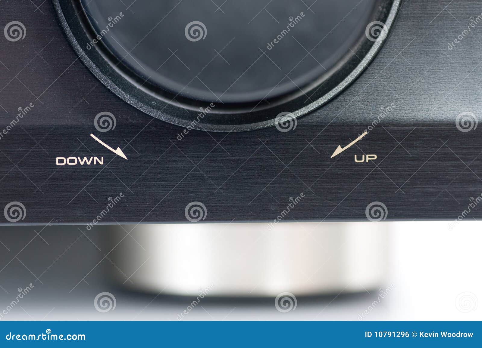 AV Receiver Volume Knob stock photo. Image of texture - 10791296