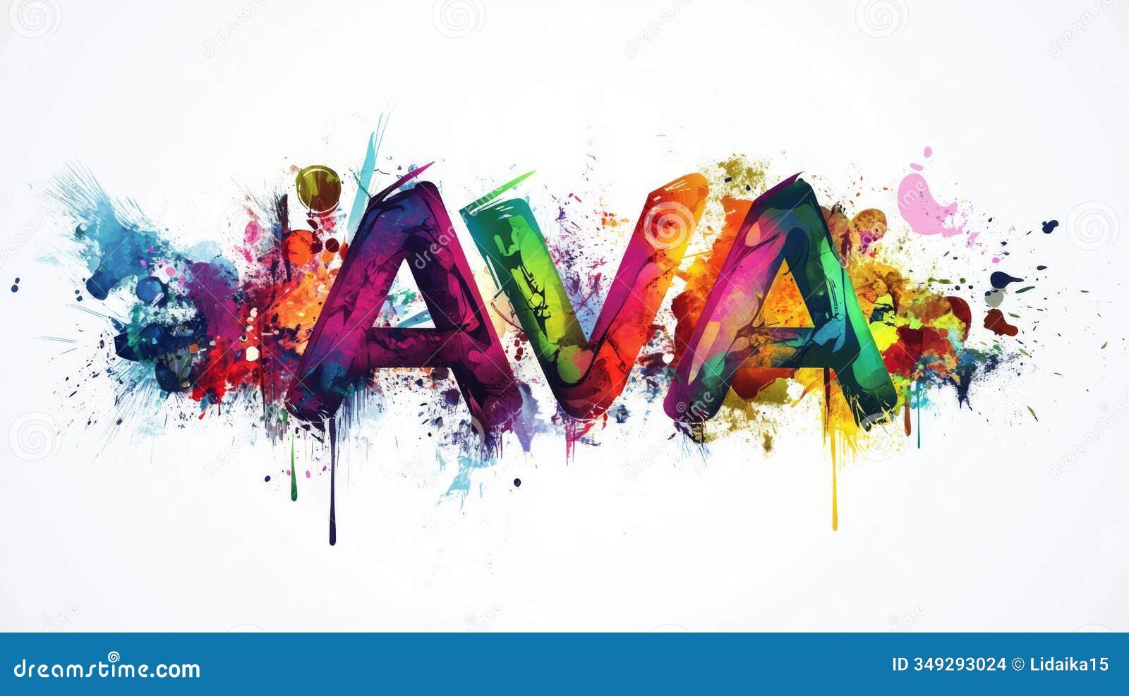 Ava Graffiti Name Art Royalty-Free Stock Image | CartoonDealer.com ...