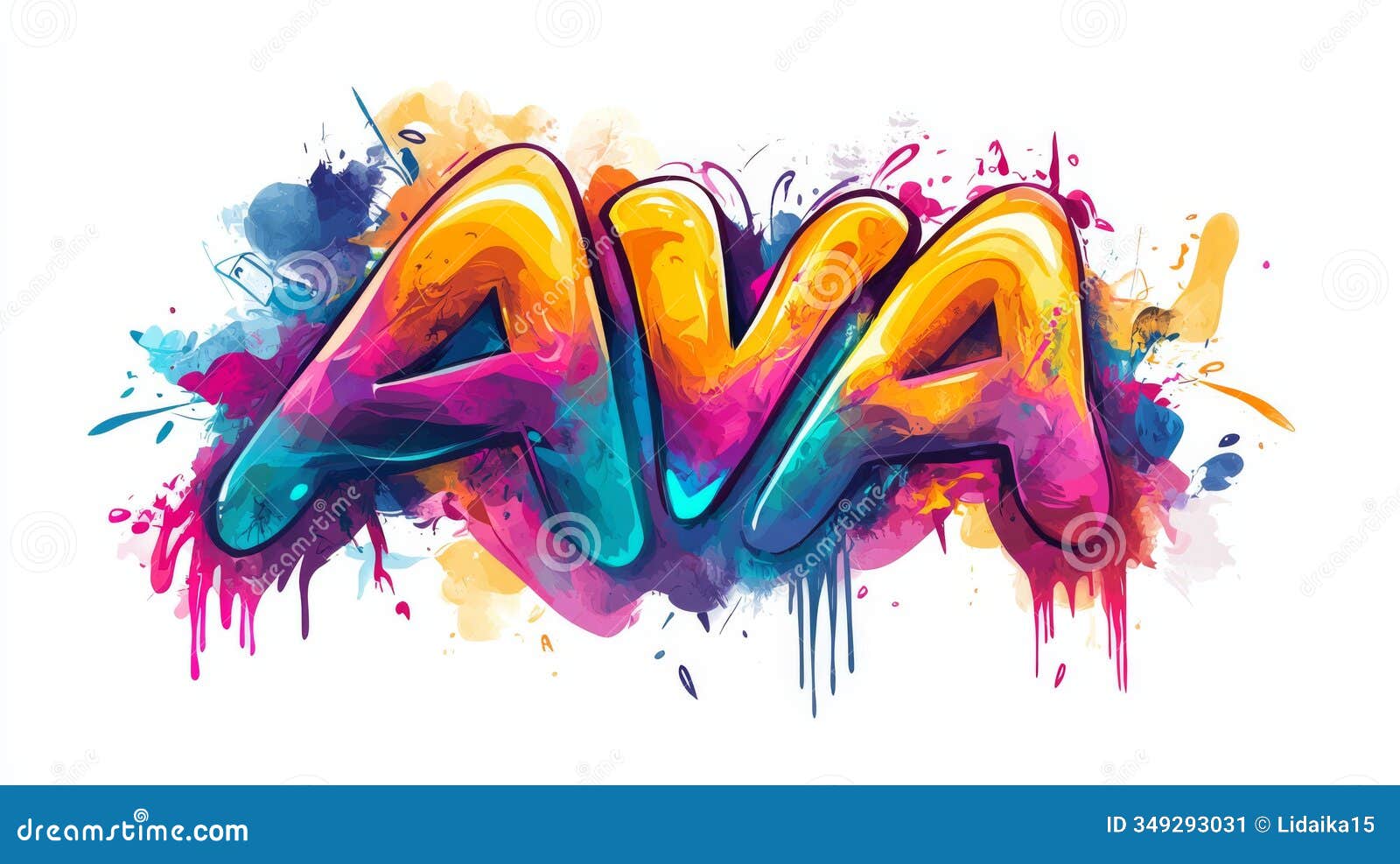 Ava Graffiti Name Art Royalty-Free Stock Image | CartoonDealer.com ...