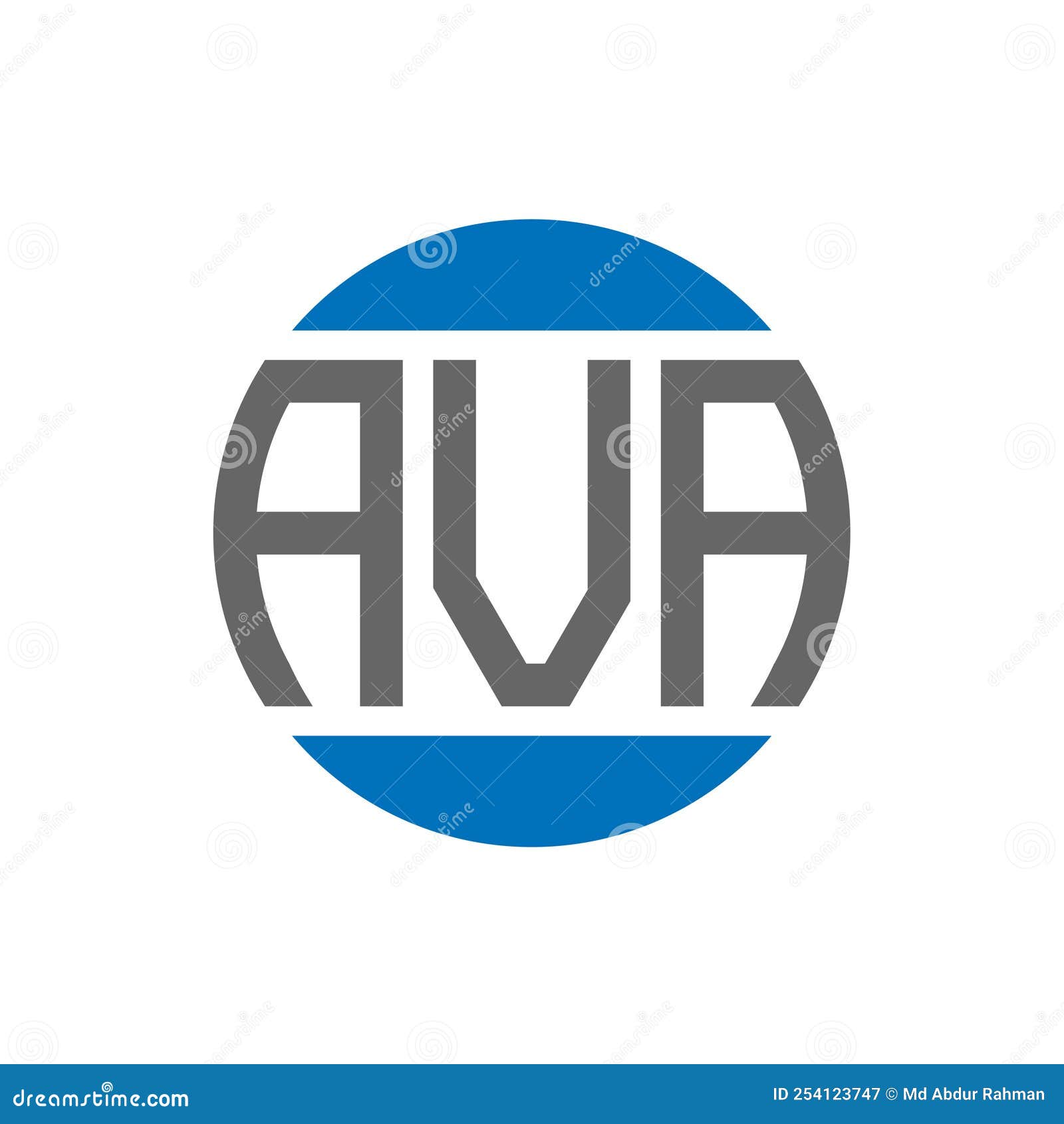 AVA Letter Logo Design On White Background. AVA Creative Initials ...