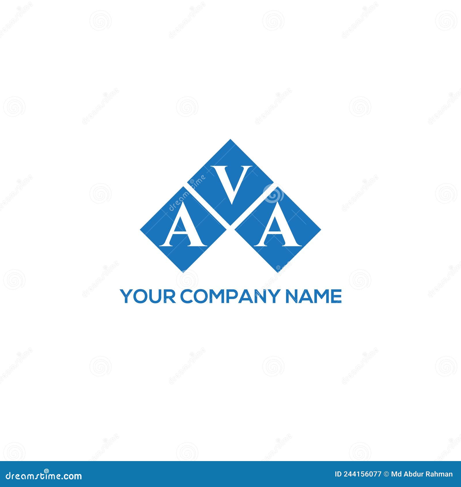 AVA Letter Logo Design on White Background. AVA Creative Initials ...