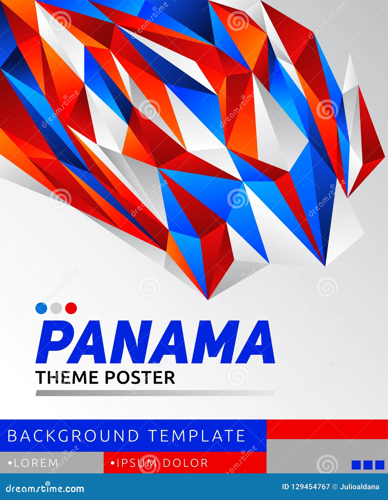 Panama Theme Modern Poster, Vector Template Illustration, Panamanian ...