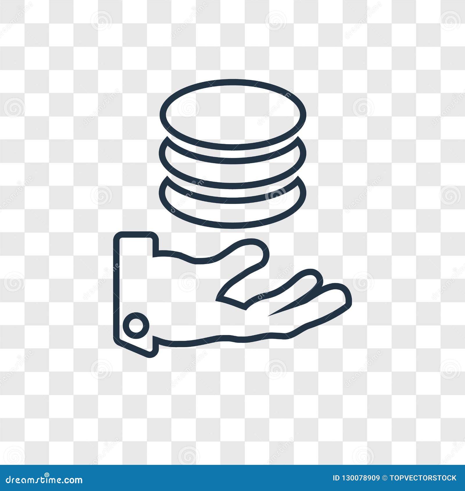 Availability Concept Vector Linear Icon Isolated on Transparent Stock ...