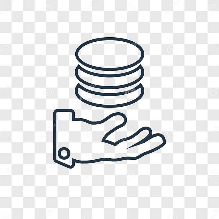 Availability Concept Vector Linear Icon Isolated on Transparent Stock ...