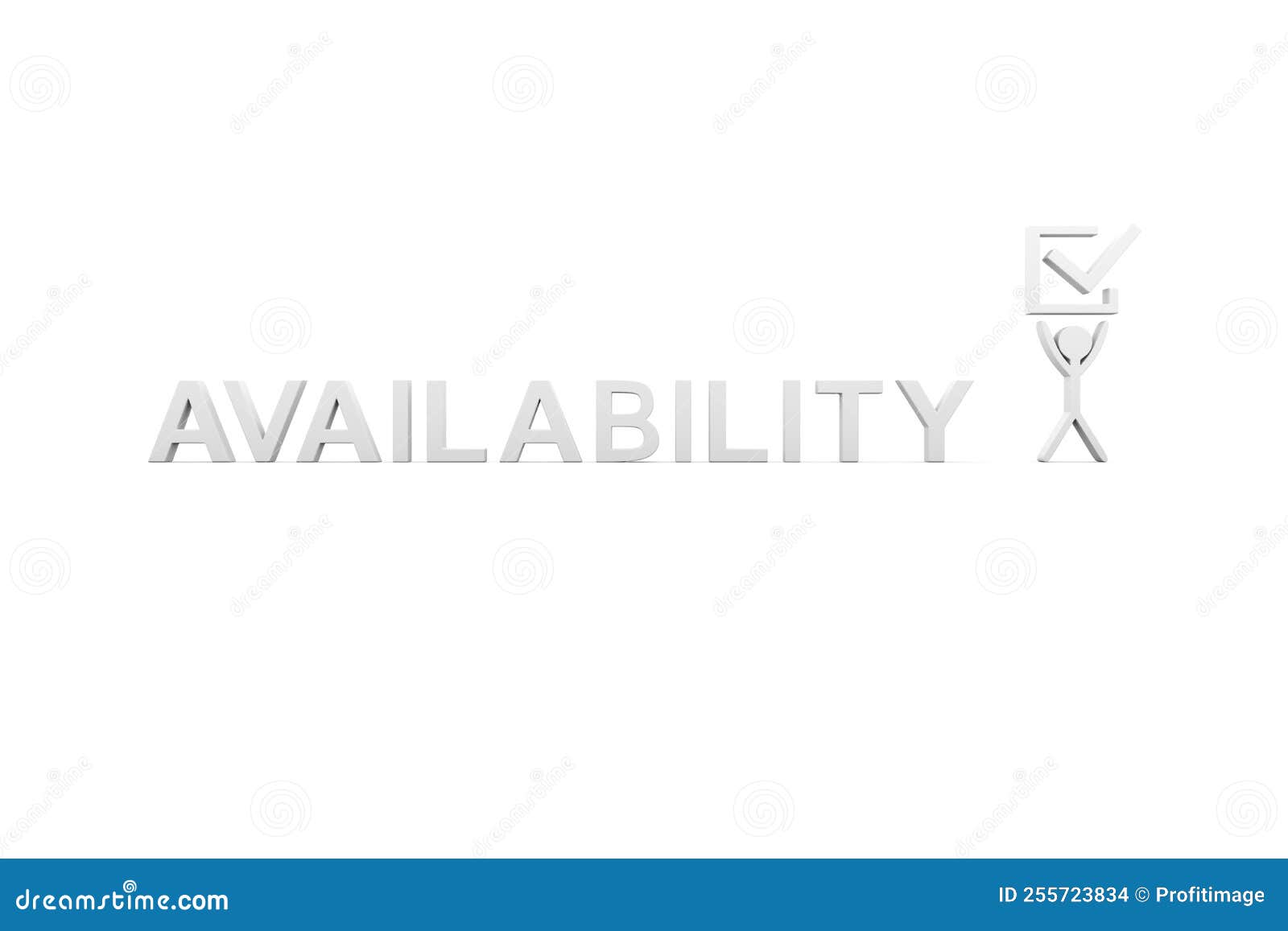 AVAILABILITY Concept White Background 3d Stock Illustration ...