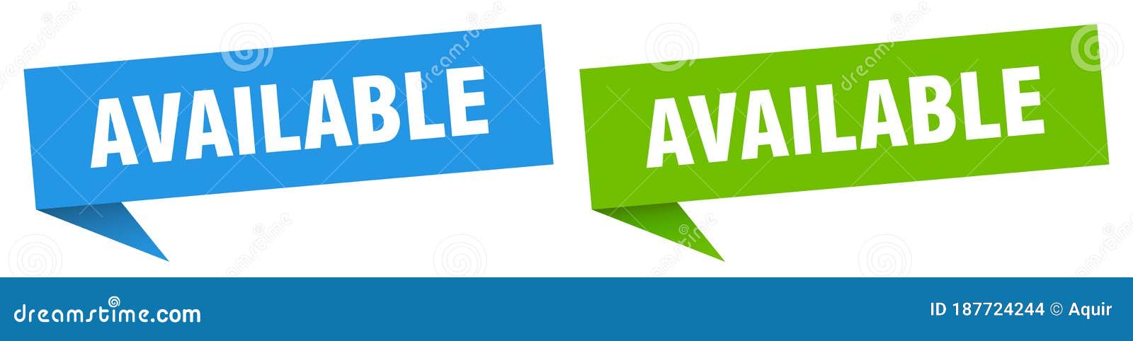 Available Banner. Available Speech Bubble Label Set Stock Vector ...