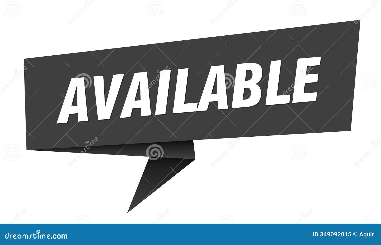 Available Banner. Available Speech Bubble, Label, Sticker, Sign ...