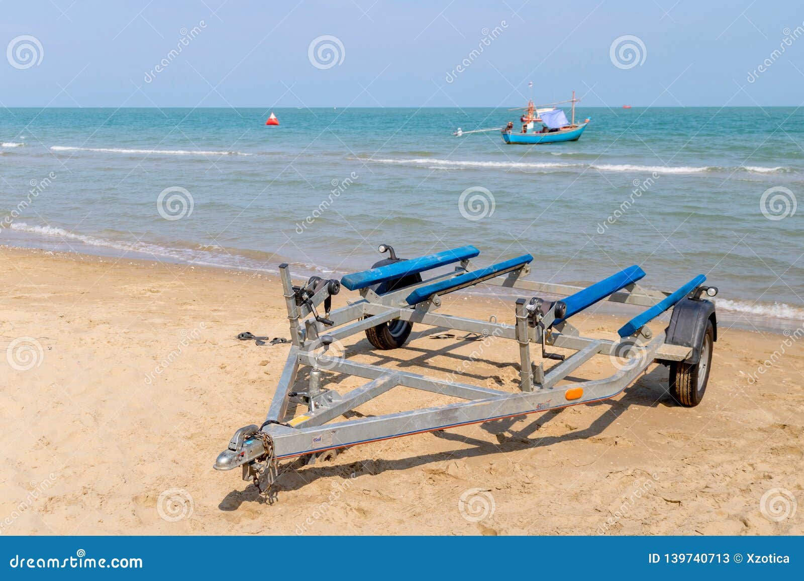 Available Boat Rack on the Beach Editorial Stock Photo - Image of three ...
