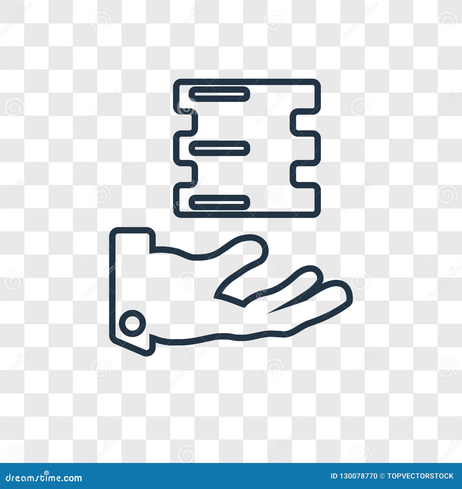 Available Concept Vector Linear Icon Isolated on Transparent Background ...