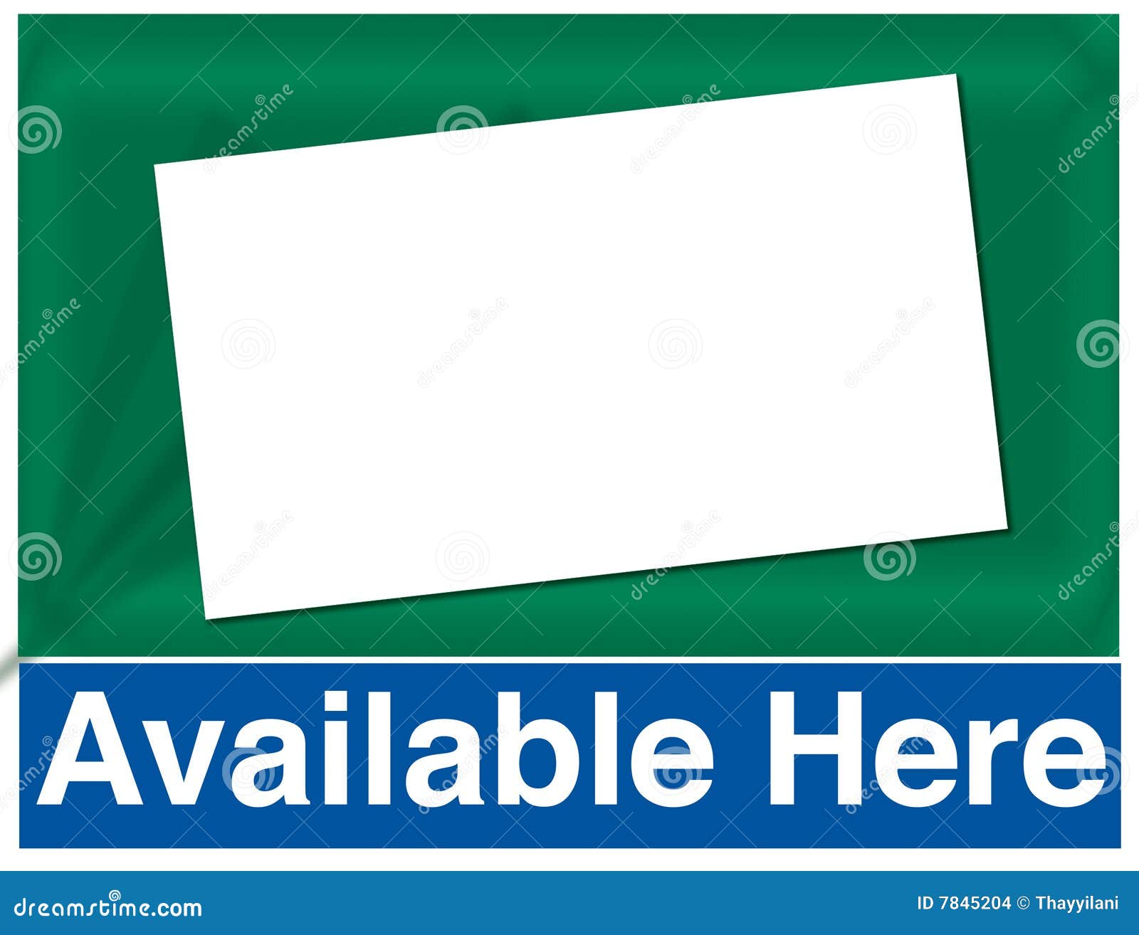 Available Here stock illustration. Illustration of design - 7845204